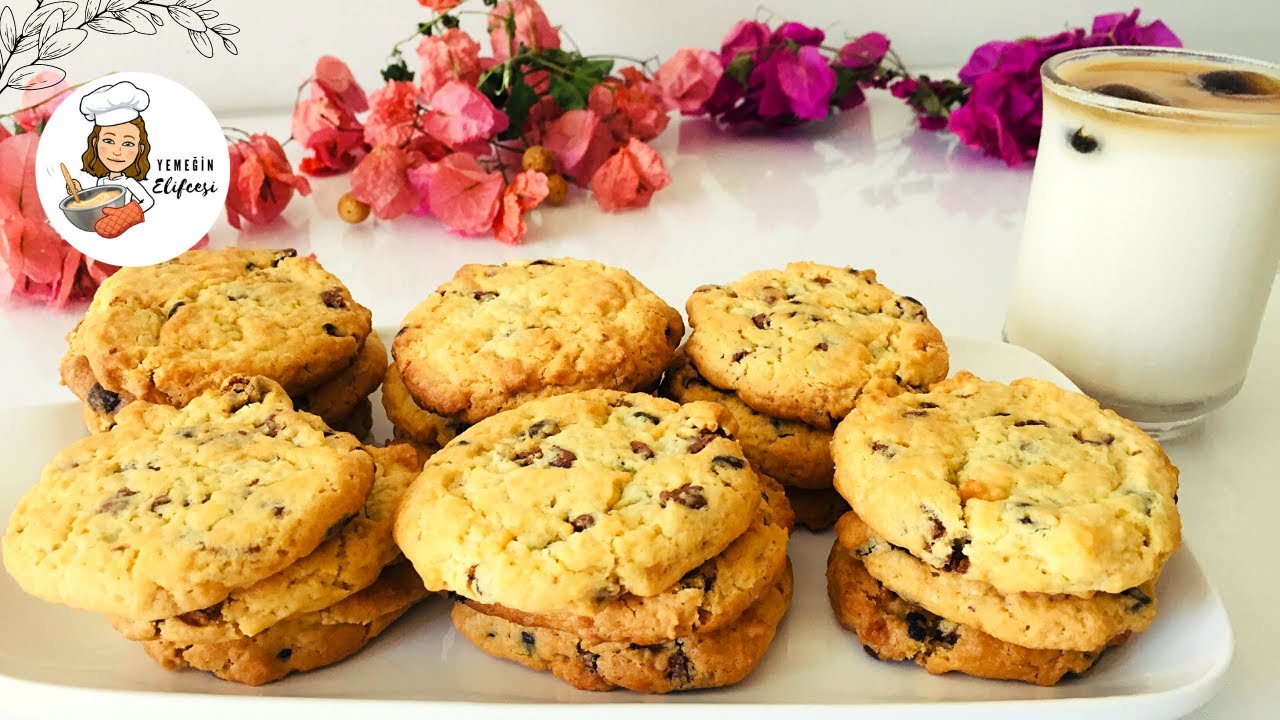 American Cookie Tarifi I American Cookie Recipe I Kurabiye Tarifleri ...