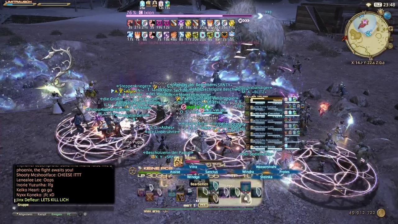 FF XIV Ixion Fate Breaks the Server (Lich) - YouTube