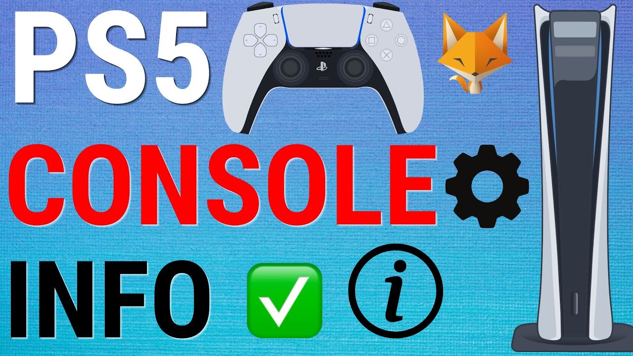 How To View Console Information On PS5 - YouTube
