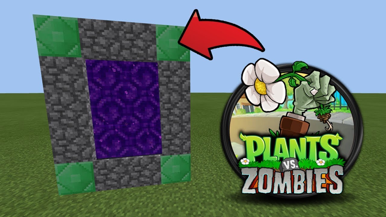 How To Make a Portal to the Plants vs Zombies Dimension in MCPE ...