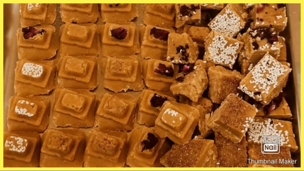 How to prepare chickpea halva, colorful and delicious, step by step ...