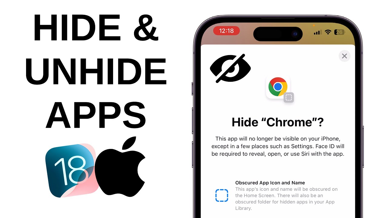 How to Hide and Unhide Apps on iPhone - iOS 18 - YouTube