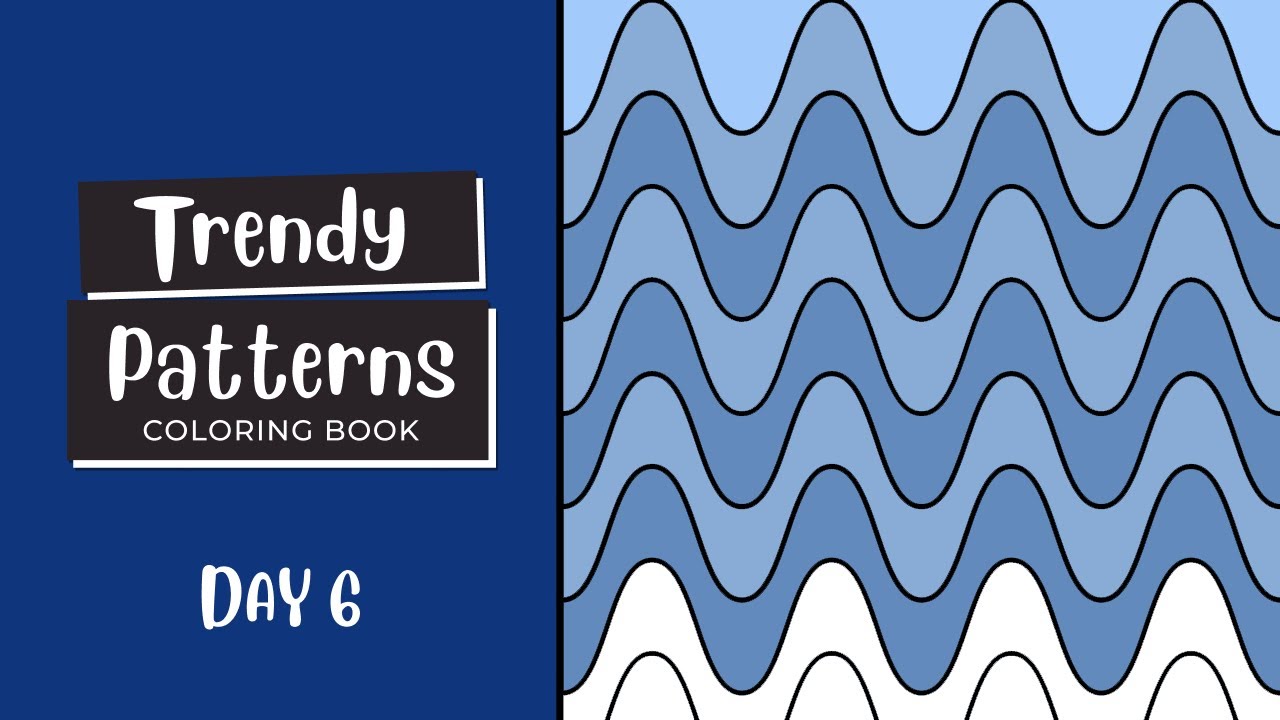 ASMR Coloring Compilation | Trendy Patterns Coloring Book | Day 6 - YouTube