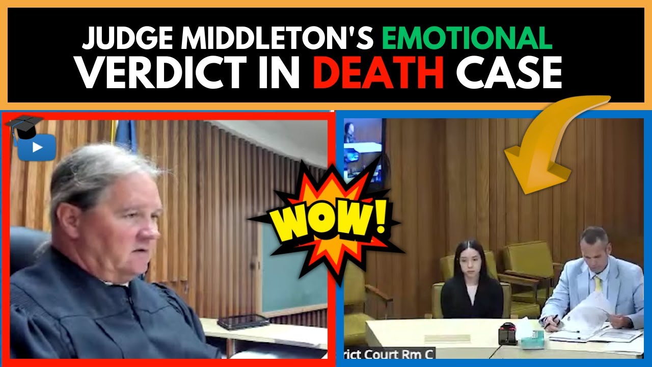 Heart-Wrenching Trial: Judge Middleton’s Emotional Verdict in Death ...