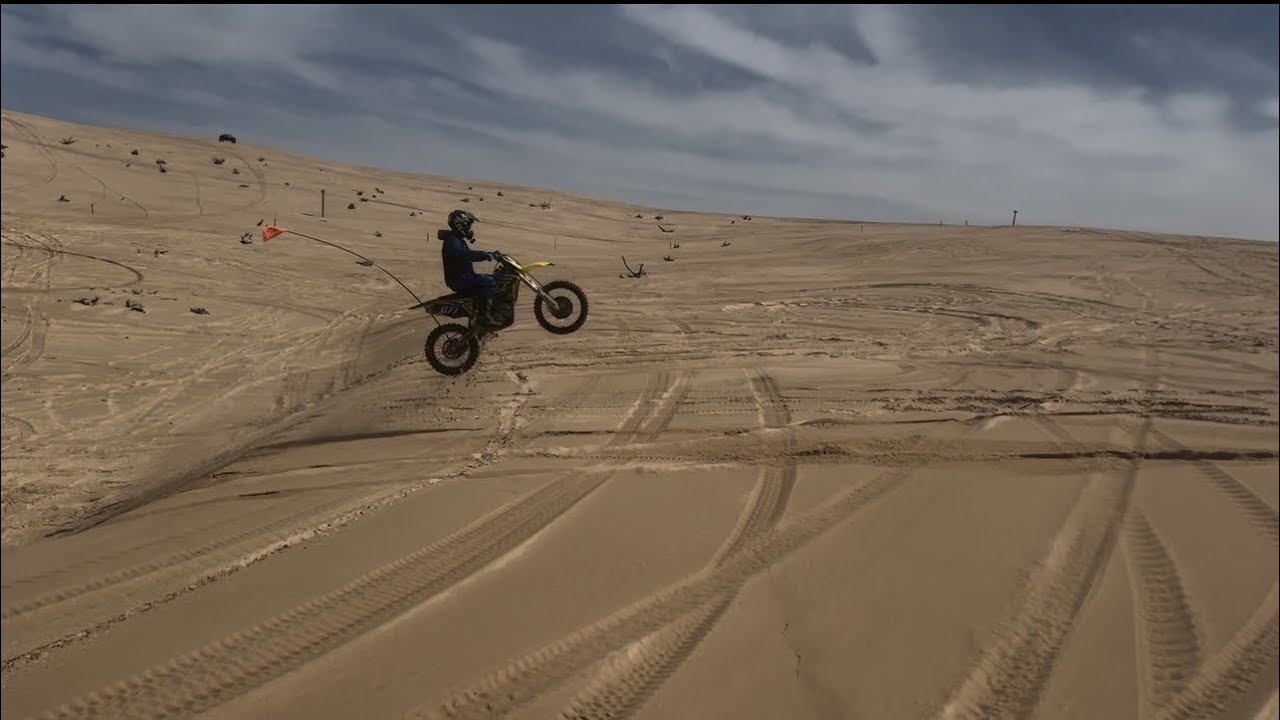 Kyle Jumping Silver Lake Sand Dune! - YouTube