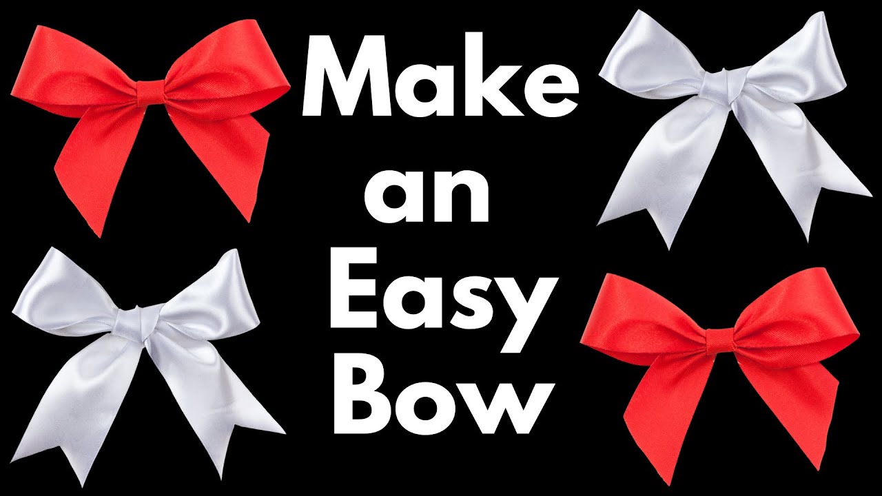 How to Make a Bow | Easy Bow Tutorial | How to Make a Christmas Bow ...