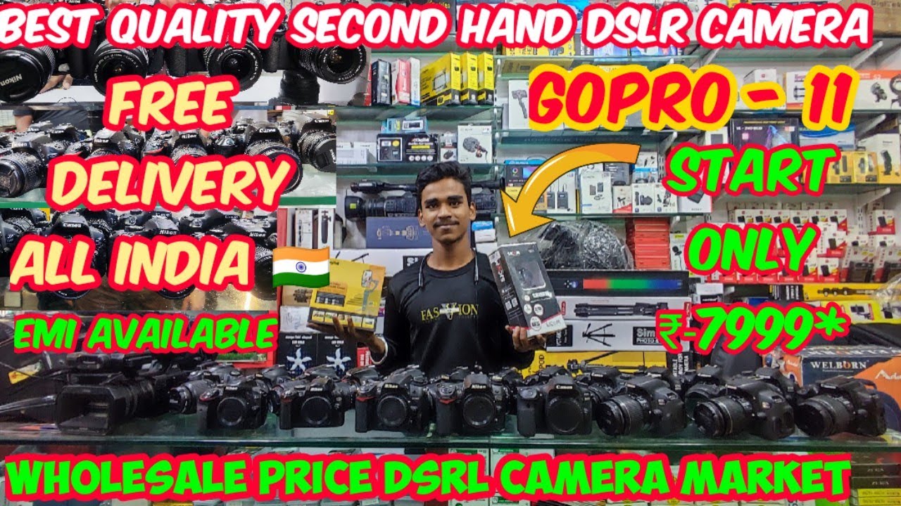 Go Pro action camera ₹- 7999* || best quality second hand Dslr camera ...