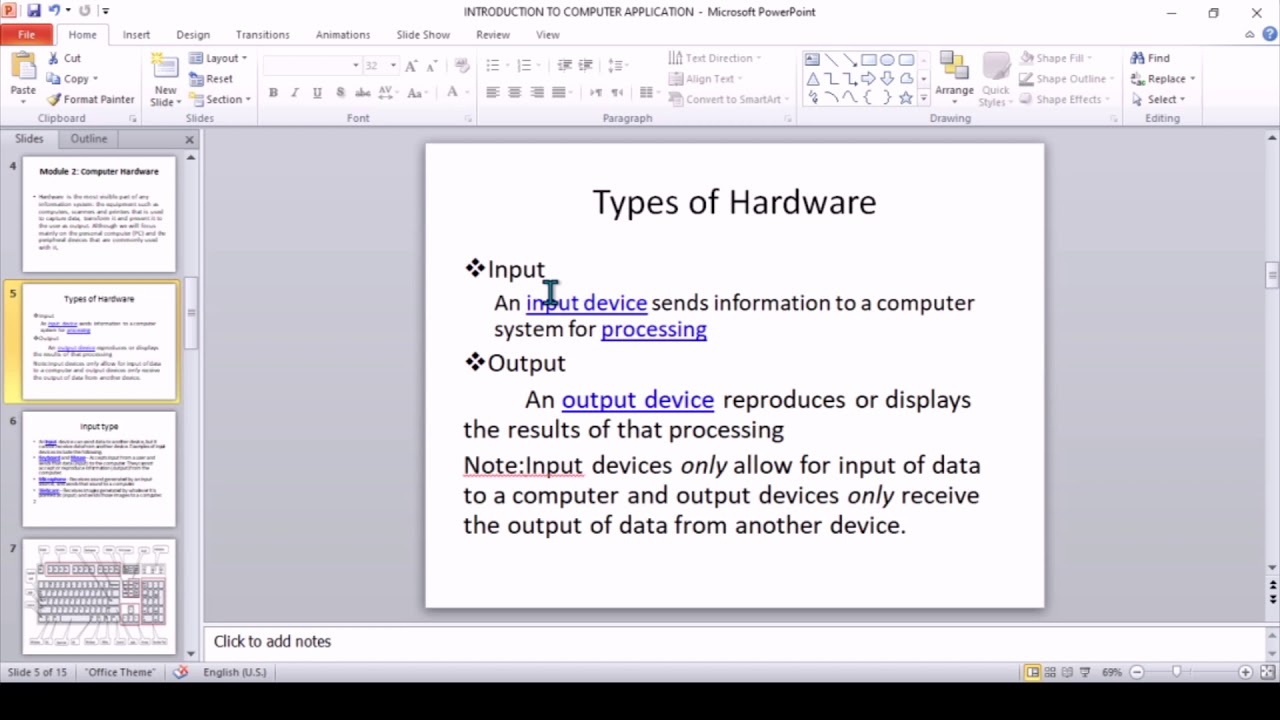 INTRODUCTION TO COMPUTER APPLICATION LECTURE 1 - YouTube