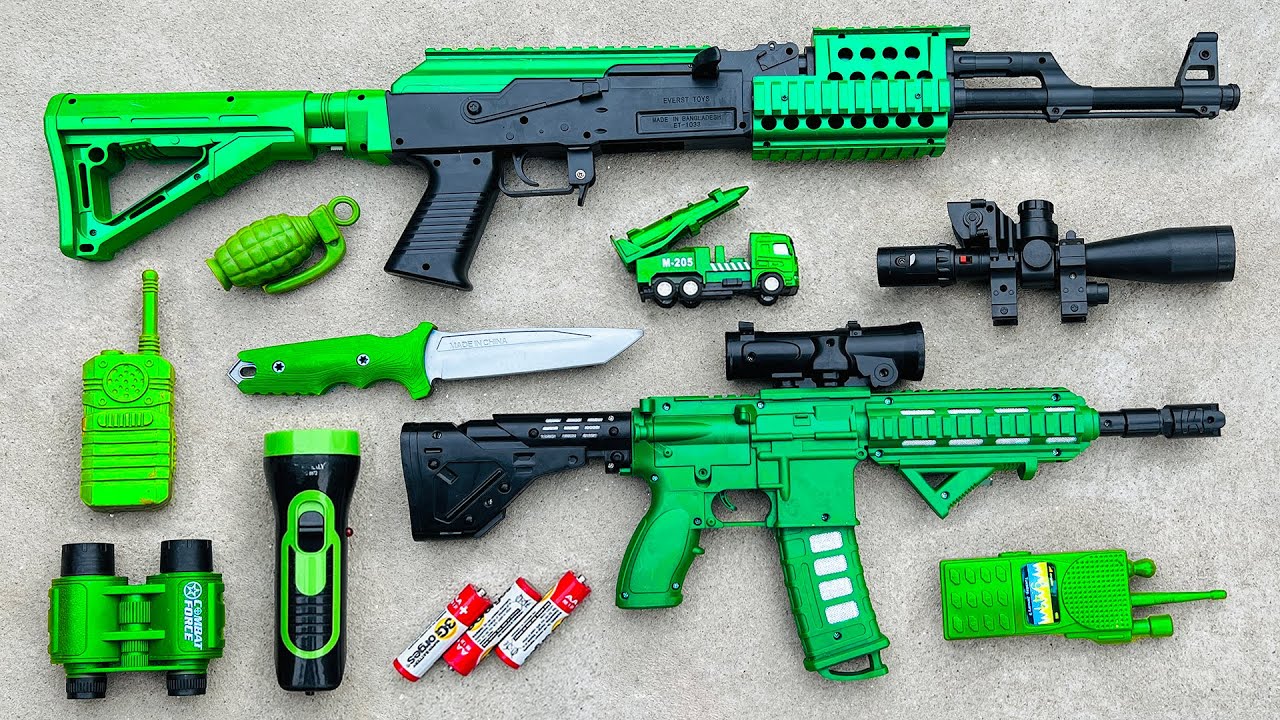 Realistic Elite Force Army Guns & Equipment, Military Scar Assault ...