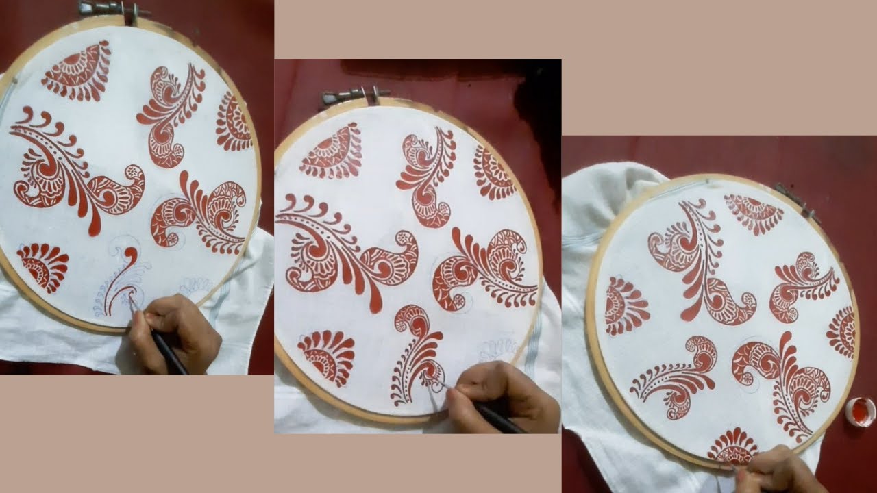 Easy fabric painting ideas || How to create easy fabric design ...