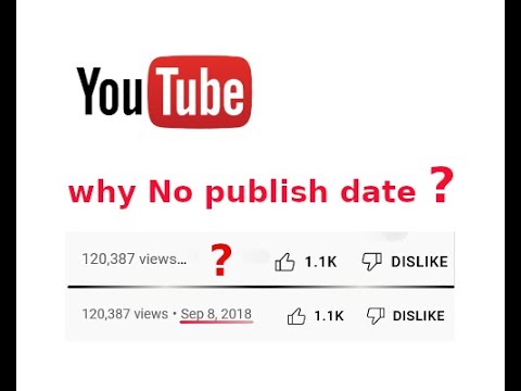 I can't see the publish/upload date on youtube videos? - YouTube