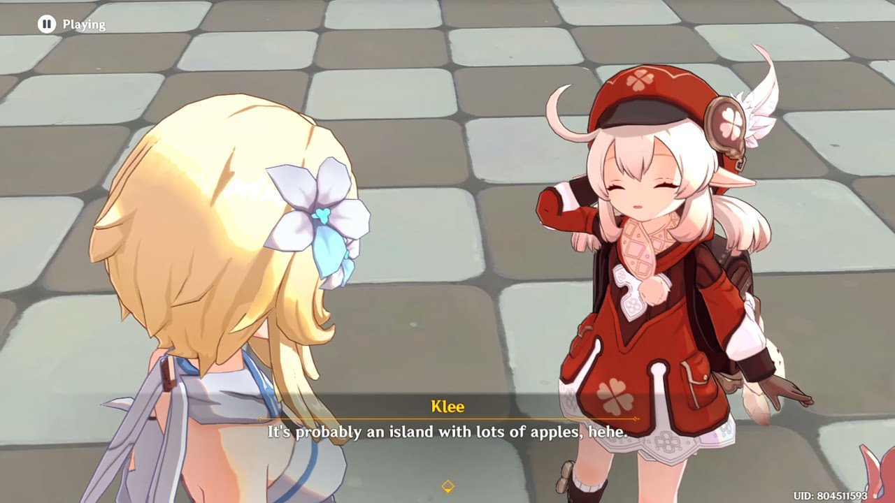 Klee makes a joke and laugh in four different languages l Genshin ...
