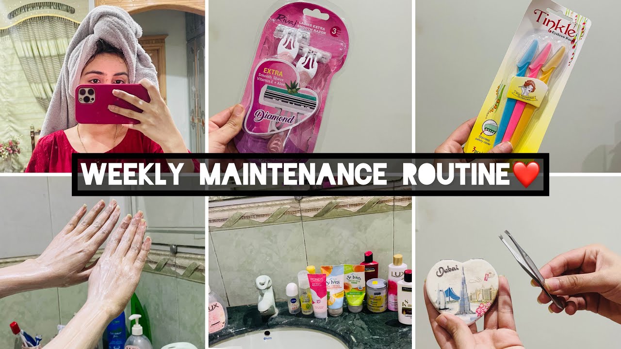 Weekly Maintenance Routine |Skincare,Haircare,Bodycare - YouTube