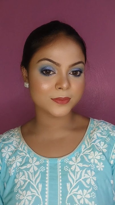 Trandy Blue Eye Makeup Tutorial 🩵😍 Shorts Makeup Tutorial Trandy