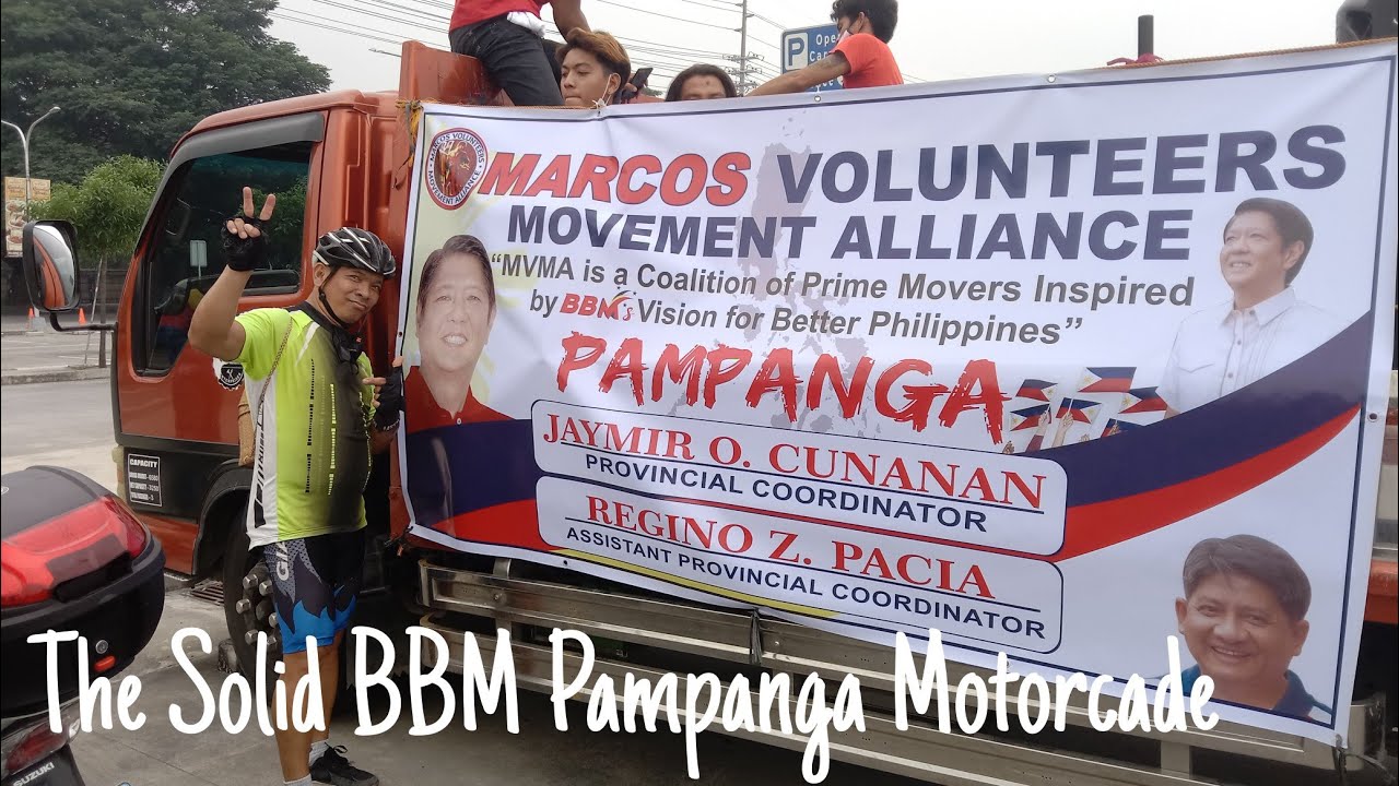 Solid BBM Pampanga Motorcade - YouTube