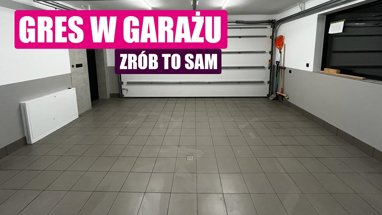 Płytki w garażu zamiast żywicy. Gres techniczny. PROJEKT GARAŻ odc. 3/4 ...