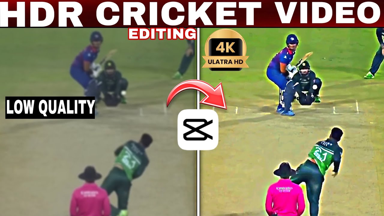 How To Make HDR Cricket Video Editing/ Capcut/ Cricket Video Editing ...
