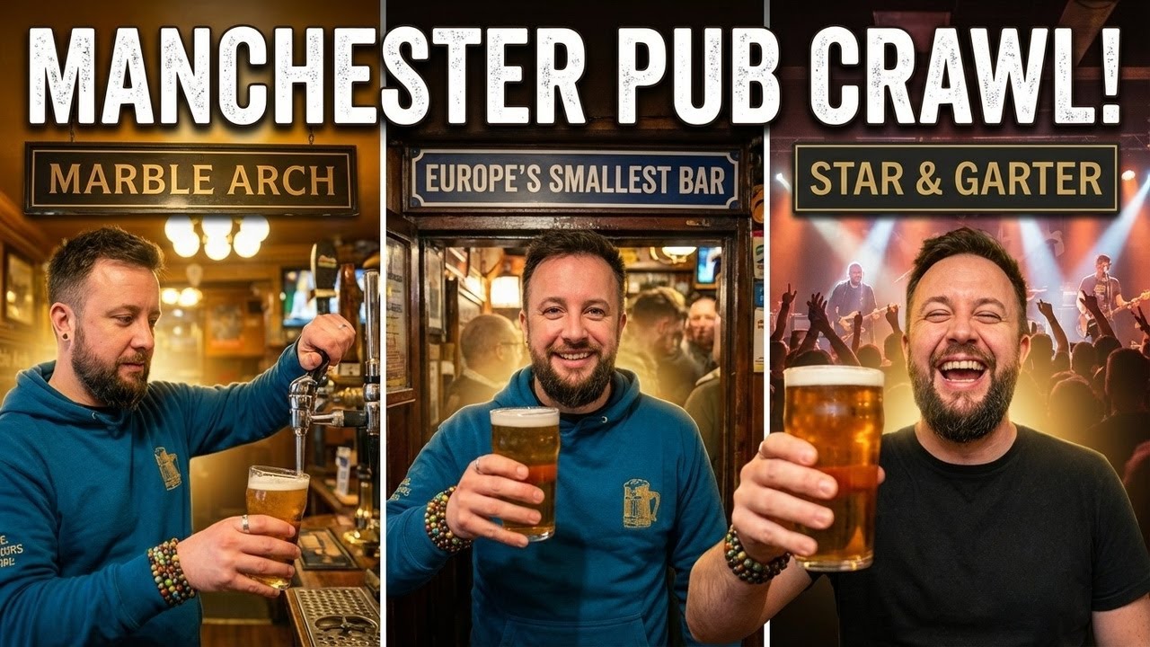 Manchester City PUB CRAWL featuring Marble Arch, Europe's Smallest Bar ...