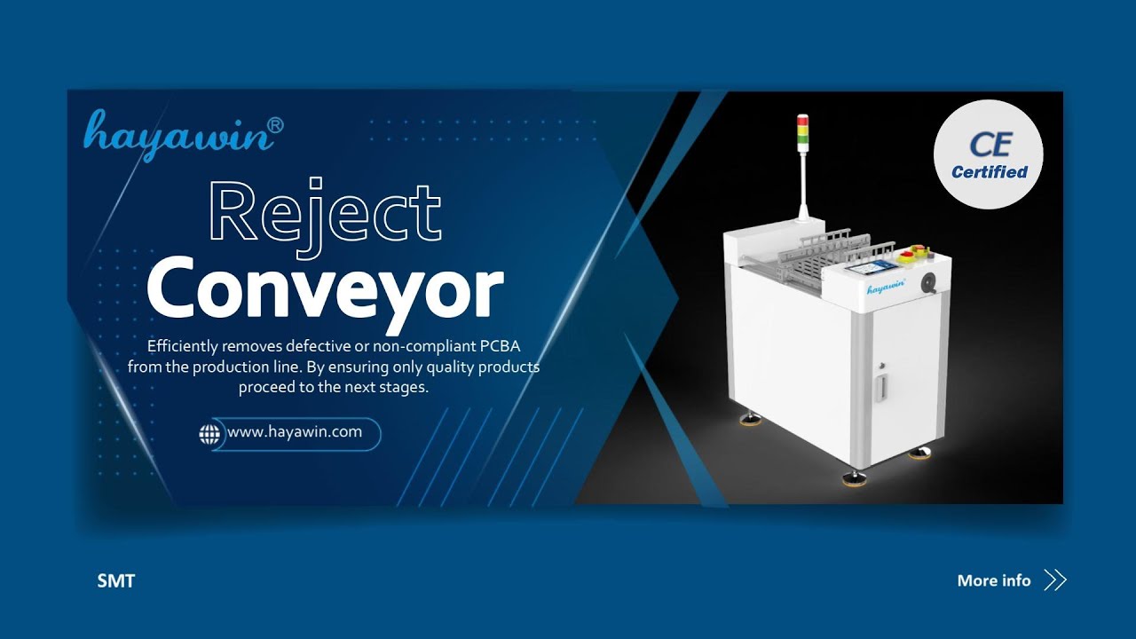 Reject Conveyor #machine #smt #pcba - YouTube