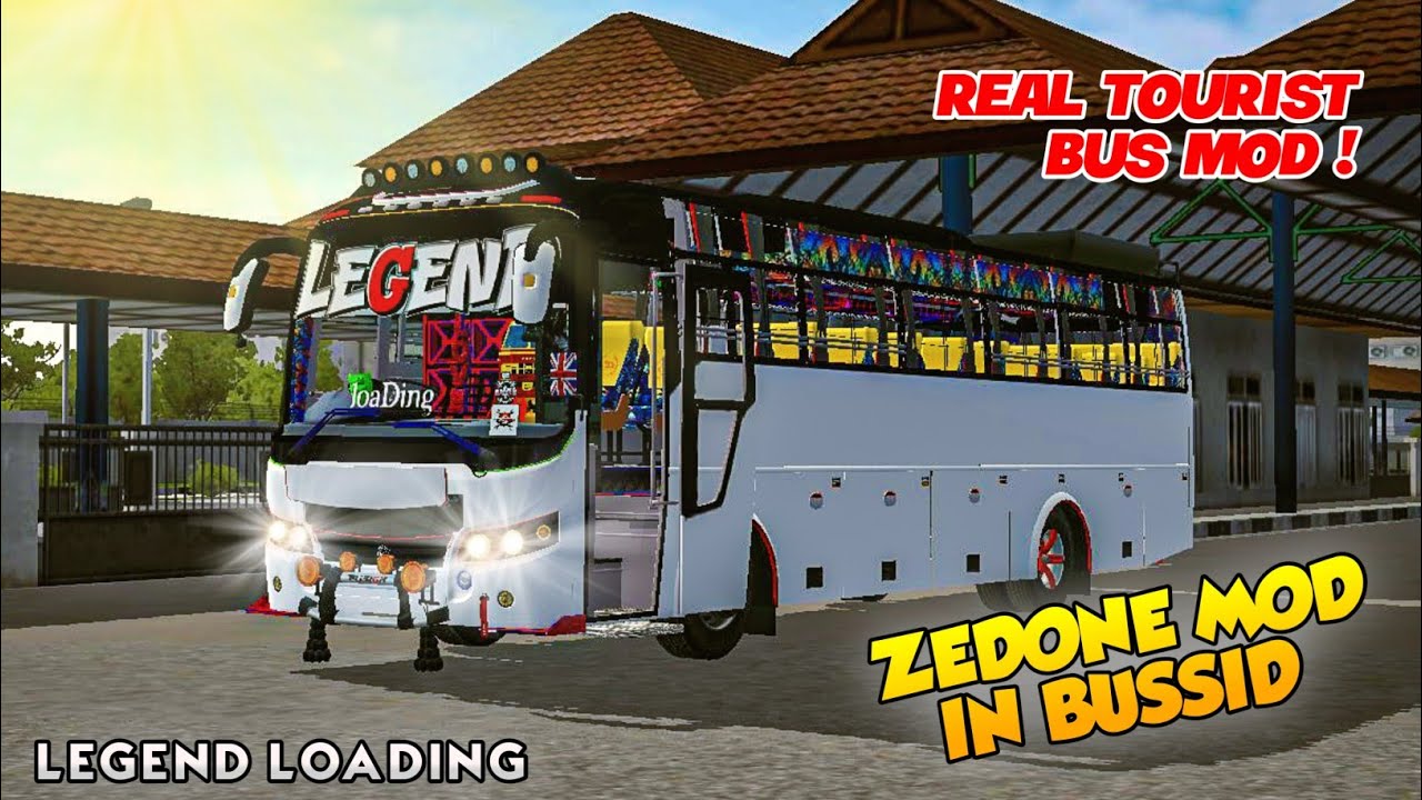 Legend LoaDing Livery For New ZEDONE mod in Bussid| TOURIST BUS MOD IN ...