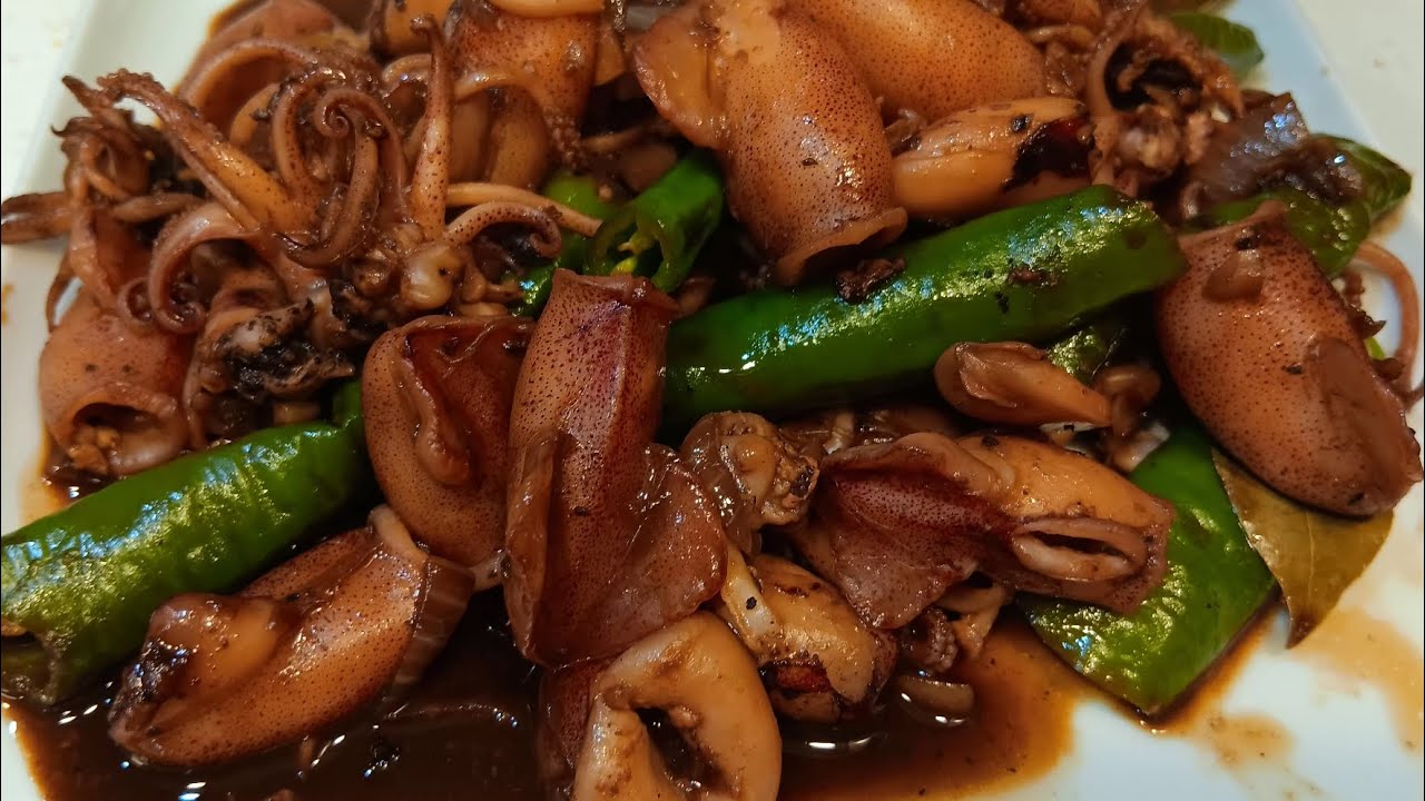 HOW TO COOK ADOBONG PUSIT(QUICK & EASY TO COOK)#adobongpusit # ...