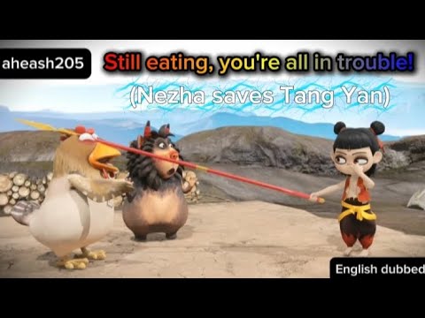 Still eating, you're all in trouble! (Nezha saves Tang Yan) #Nezha 2 # ...