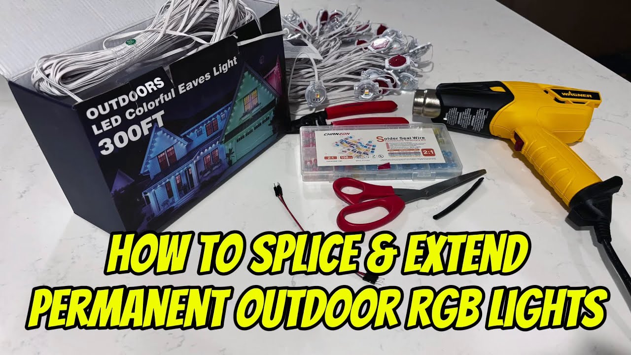 Easiest Way to Splice & Extend Wires for Permanent Outdoor RGB LED ...