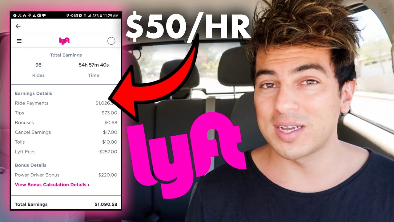 How To Make $50 Per Hour As A Lyft Driver - YouTube