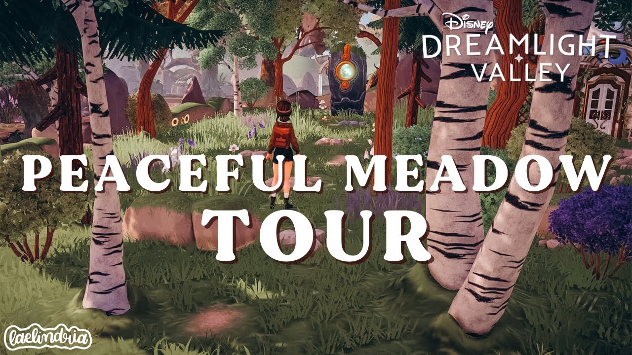 disney dreamlight peaceful meadow tour | cozy design inspiration - YouTube