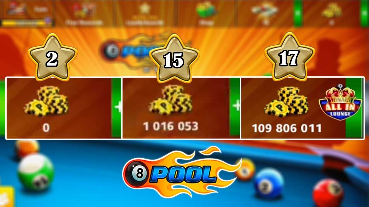 From 0 To 1M To 100M To 1 Billion Coins 🤯 Level 2 To 17 Part 2 Pro 8 ball pool - YouTube