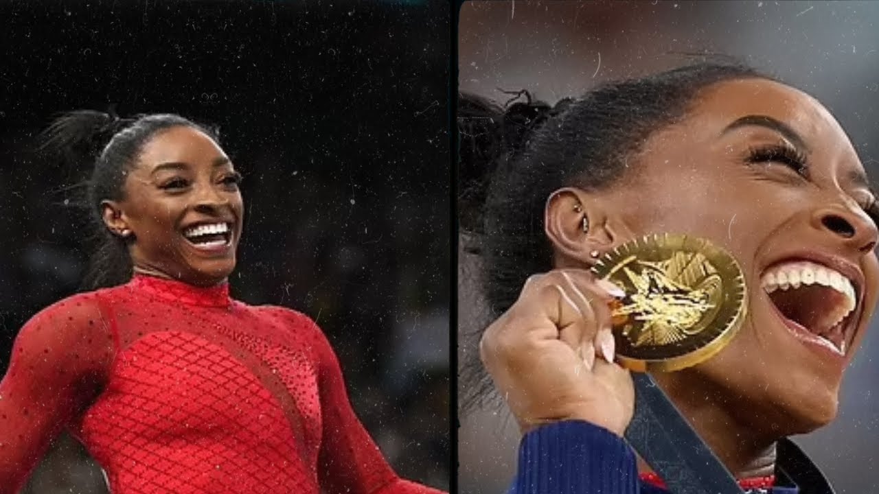 LOL! Simone Biles Jokes About Age and 2028 LA Olympics - YouTube