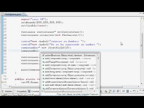 Tutorial Java 49 JTextField - YouTube
