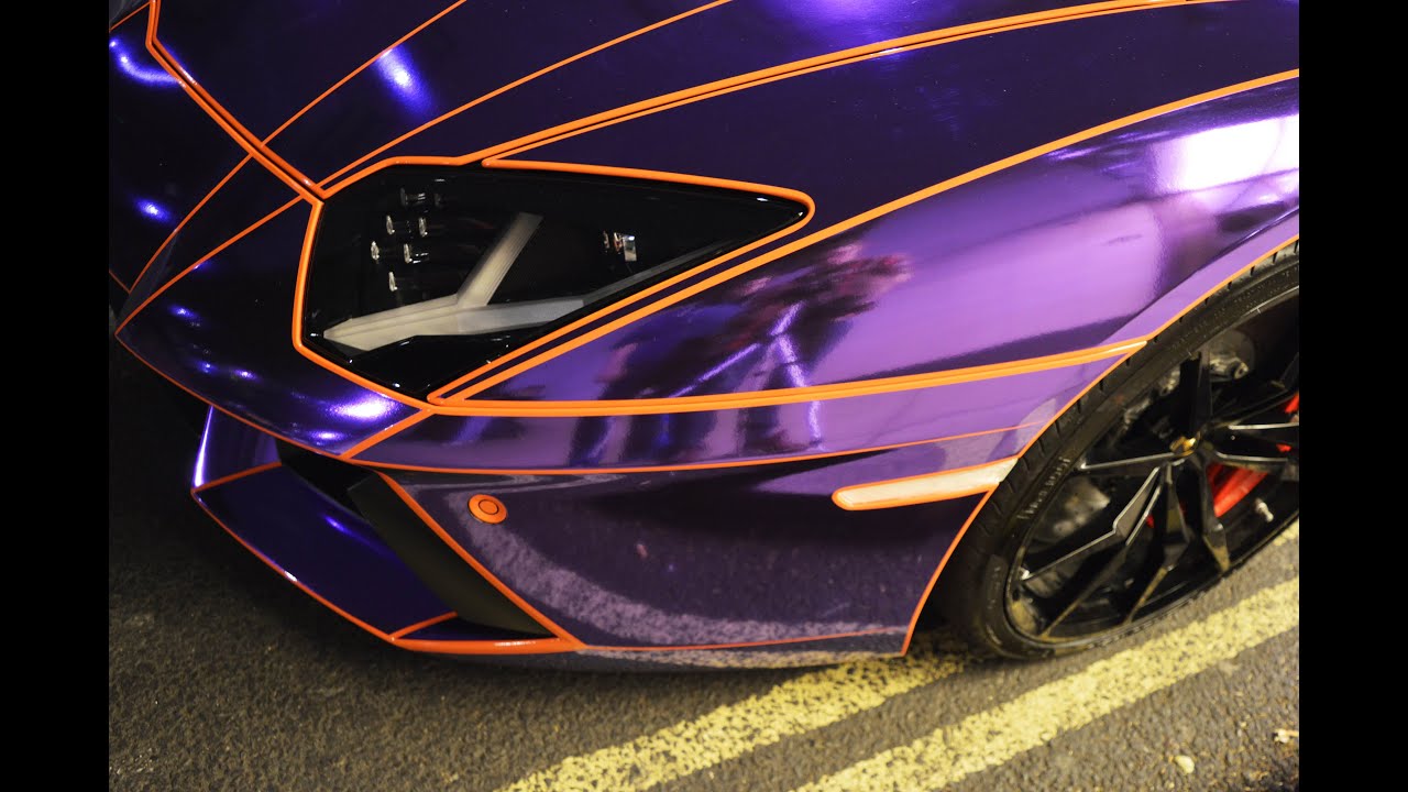 Supercars of London June 2015 (Mansory Aventador, Porsche 918, Purple ...