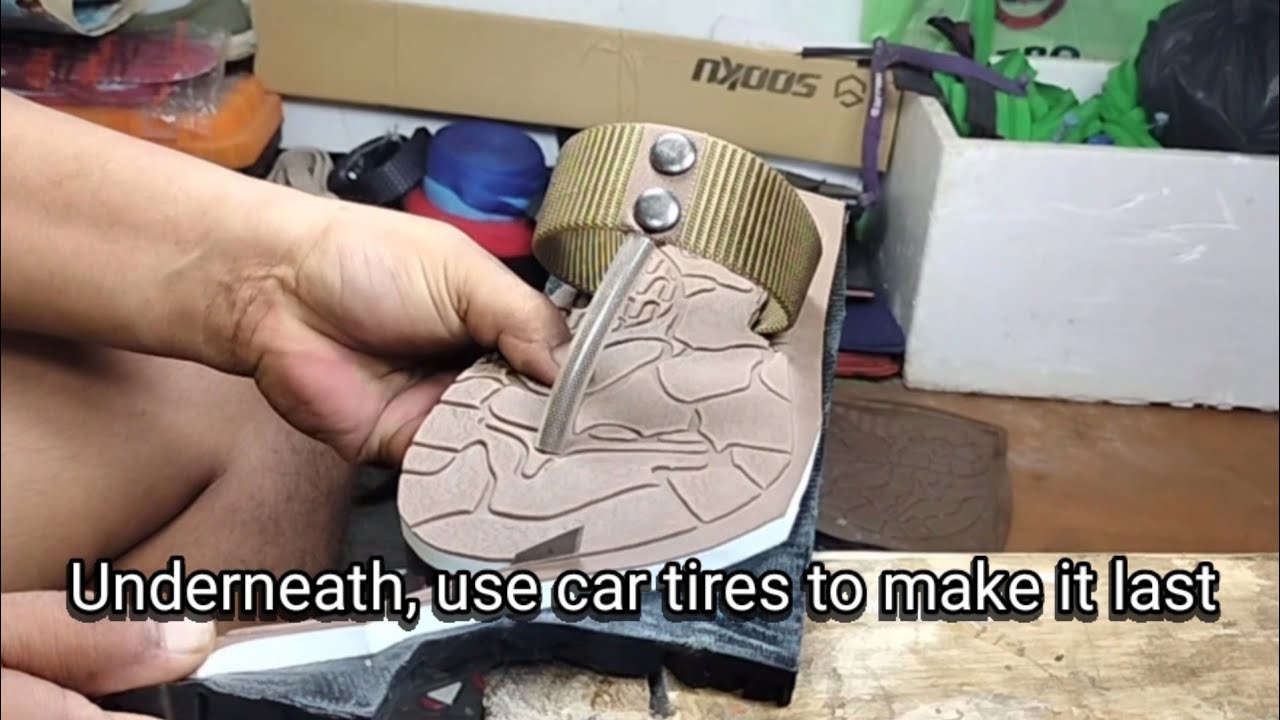 Make simple and strong flip-flops - YouTube