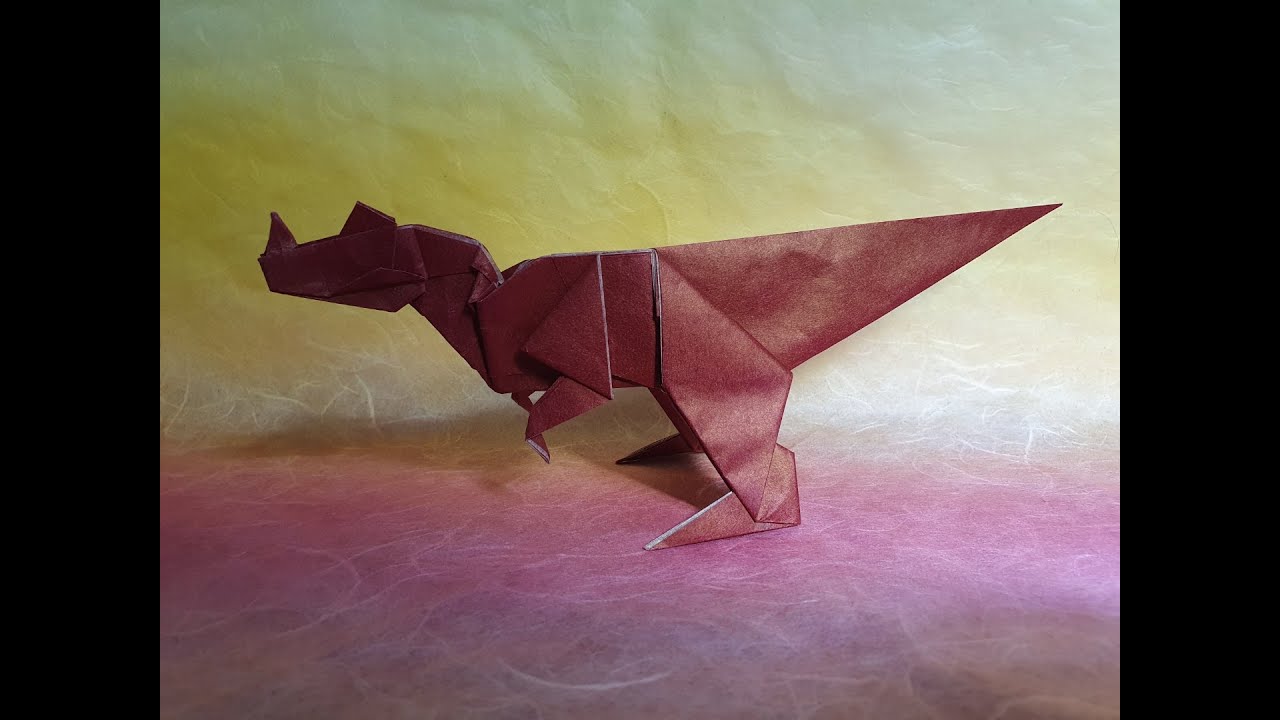 케라토사우루스 접기(Ceratosaurus Origami) - YouTube
