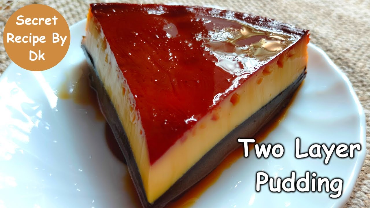 Easy Two Layer Pudding Recipe Pudding Dessert Recipes Youtube