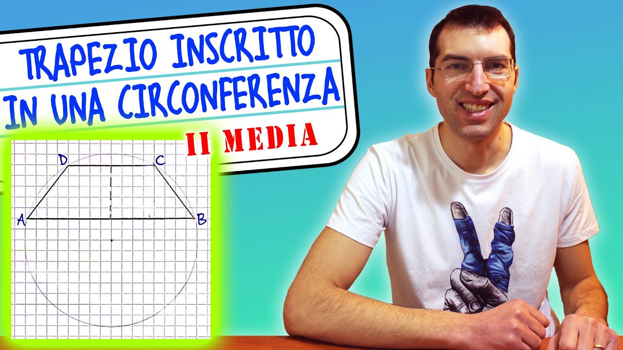 Trapezio inscritto in una circonferenza - Lezione COMPLETA e Problema ...