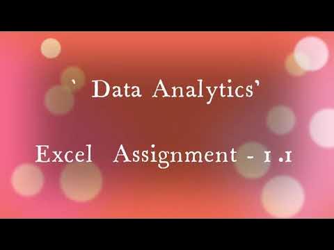 Excel-R Excel Assignment-1.1 l Data analytics l Data scientist l Assignment and Project ...