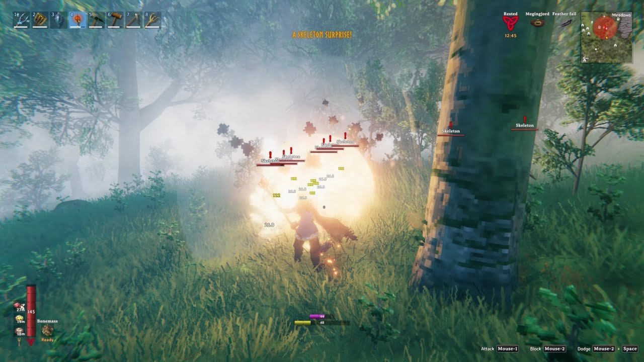 Valheim - Snapshot - Skeleton Surprise at the Edge of the Dock - Staff ...