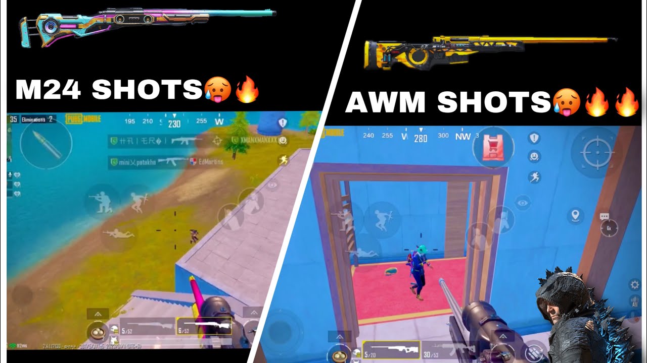 M24 VS AWM Shots in LIVIK🥵🔥 - YouTube