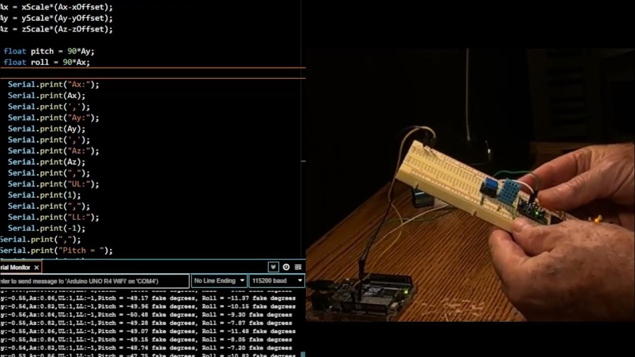 Homework for Arduino Uno R4 WiFi LESSON 79: Calibrating the MPU6050 Accelerometers - YouTube