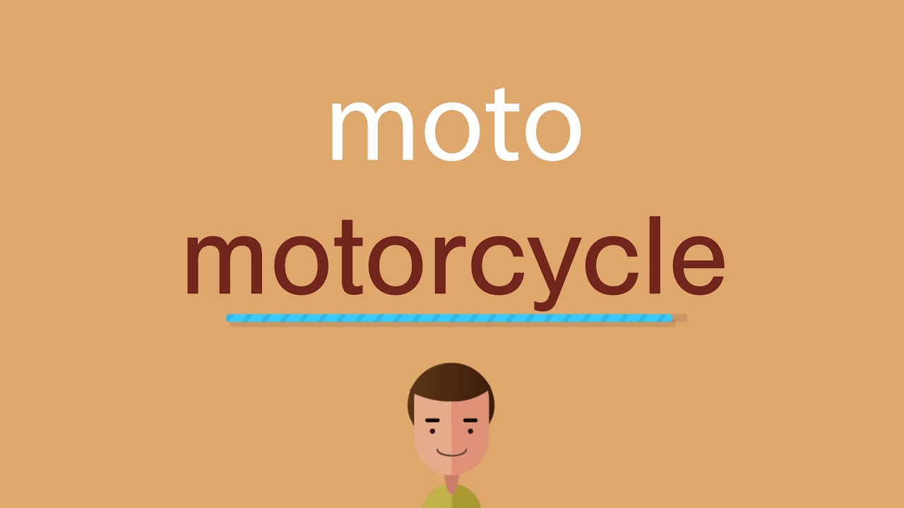 Cómo se dice moto en inglés - YouTube