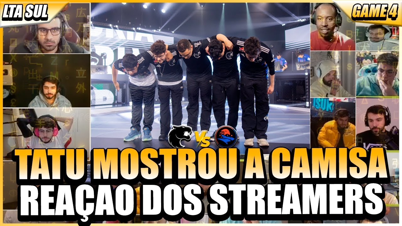 STREAMERS REAGEM a FÚRIA ELIMINANDO a ISURUS, TATU FARPANDO e ...