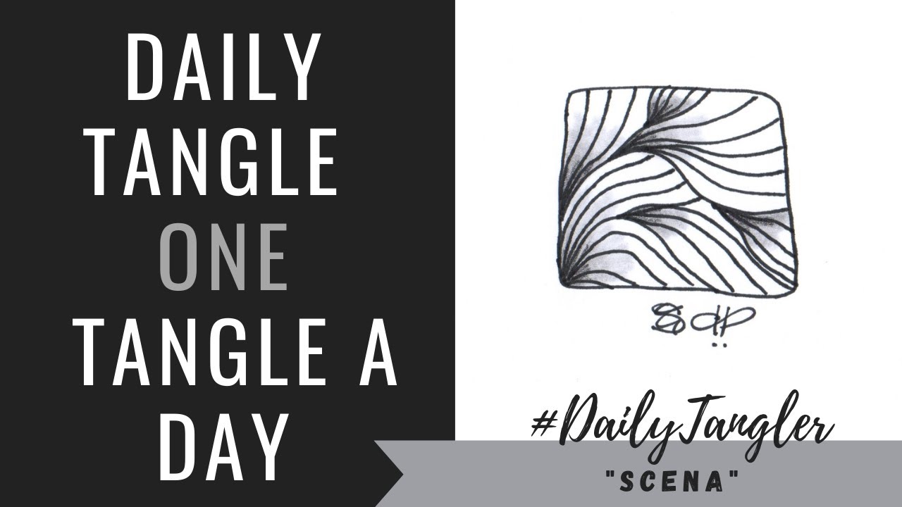 Daily Tangle - Pattern - Scena |How to draw...| #DailyTangler - YouTube