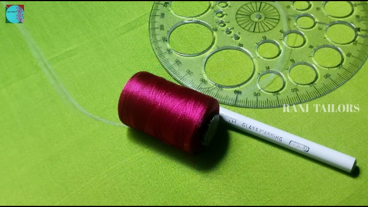 simple and elegant thread and bead work using normal needle same like ...