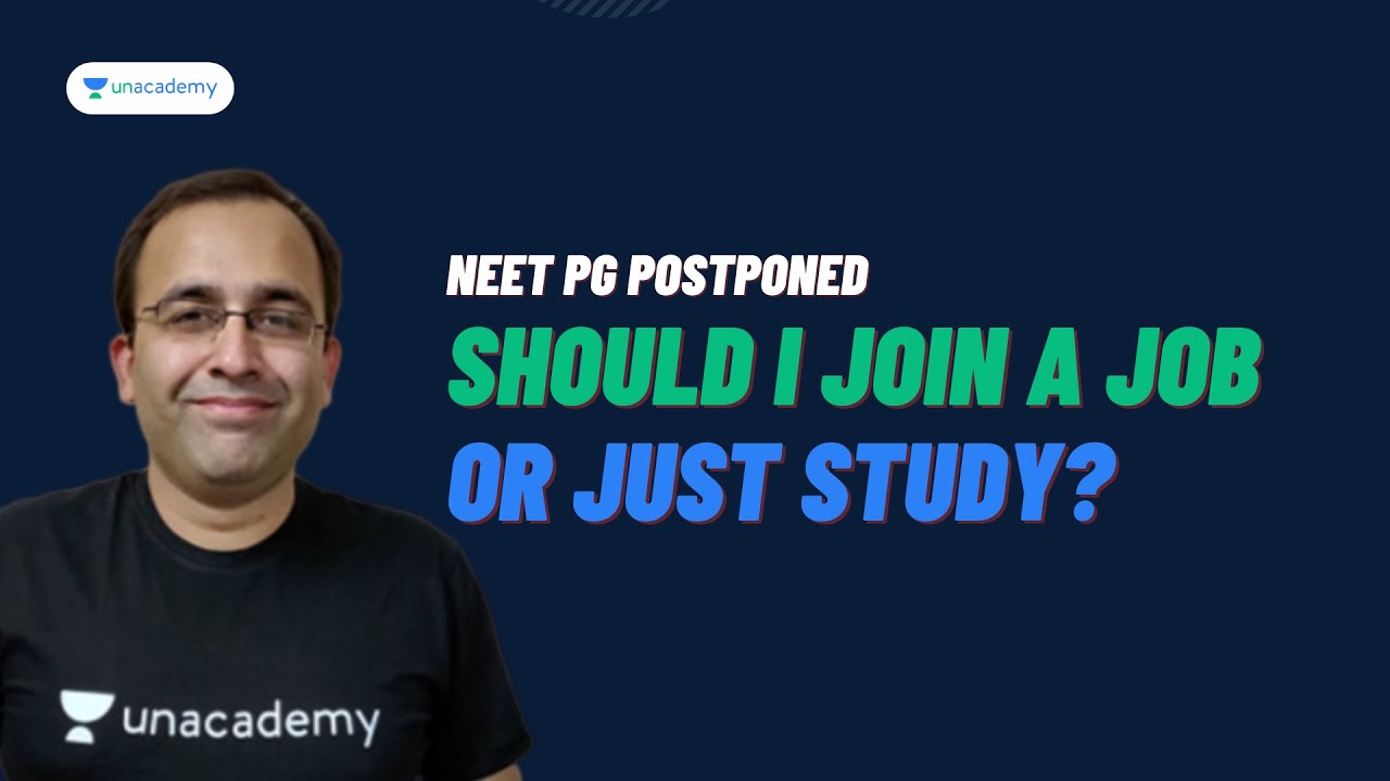 NEET Postponed: Should I Join a Job or Just Study? | Dr. Sushant Soni ...