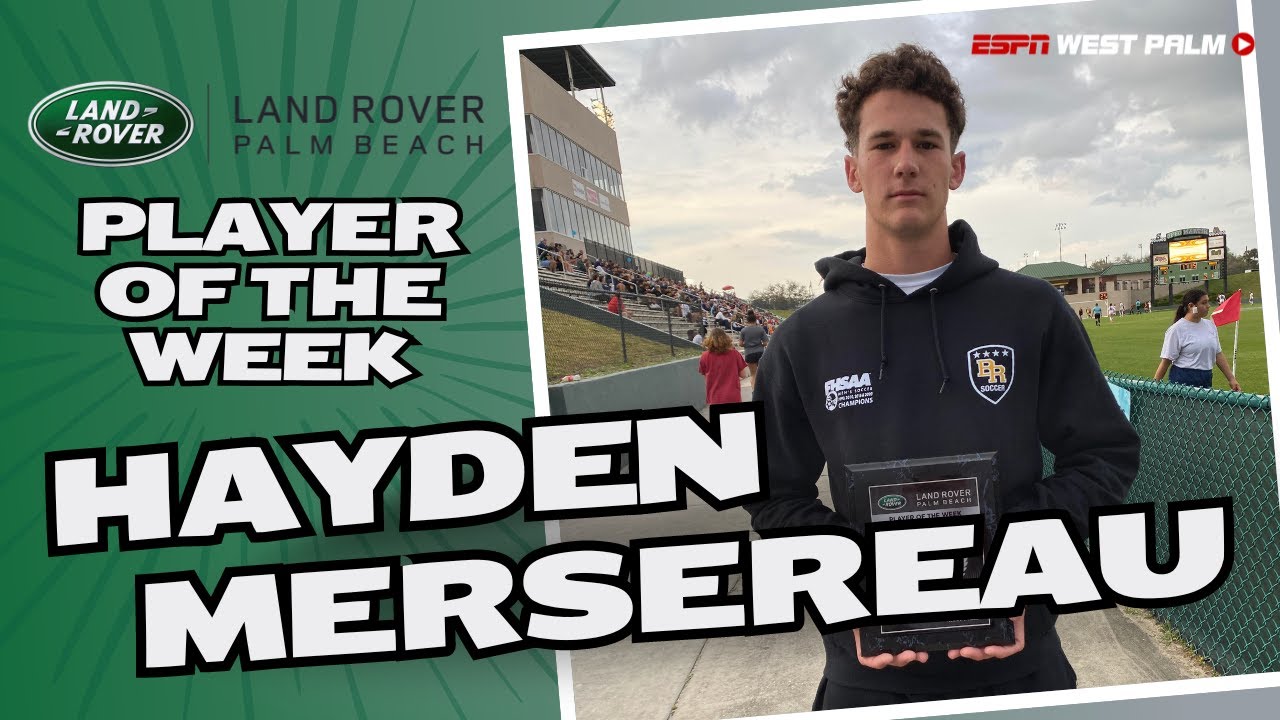 Land Rover Palm Beach Player of the Week - Hayden Mersereau - YouTube