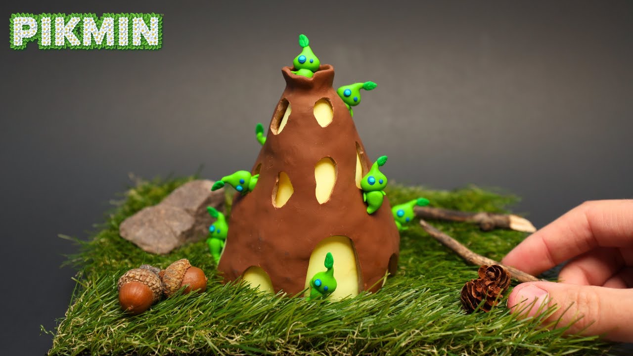 Making The New Glow Pikmin With Clay (PIKMIN 4) - YouTube