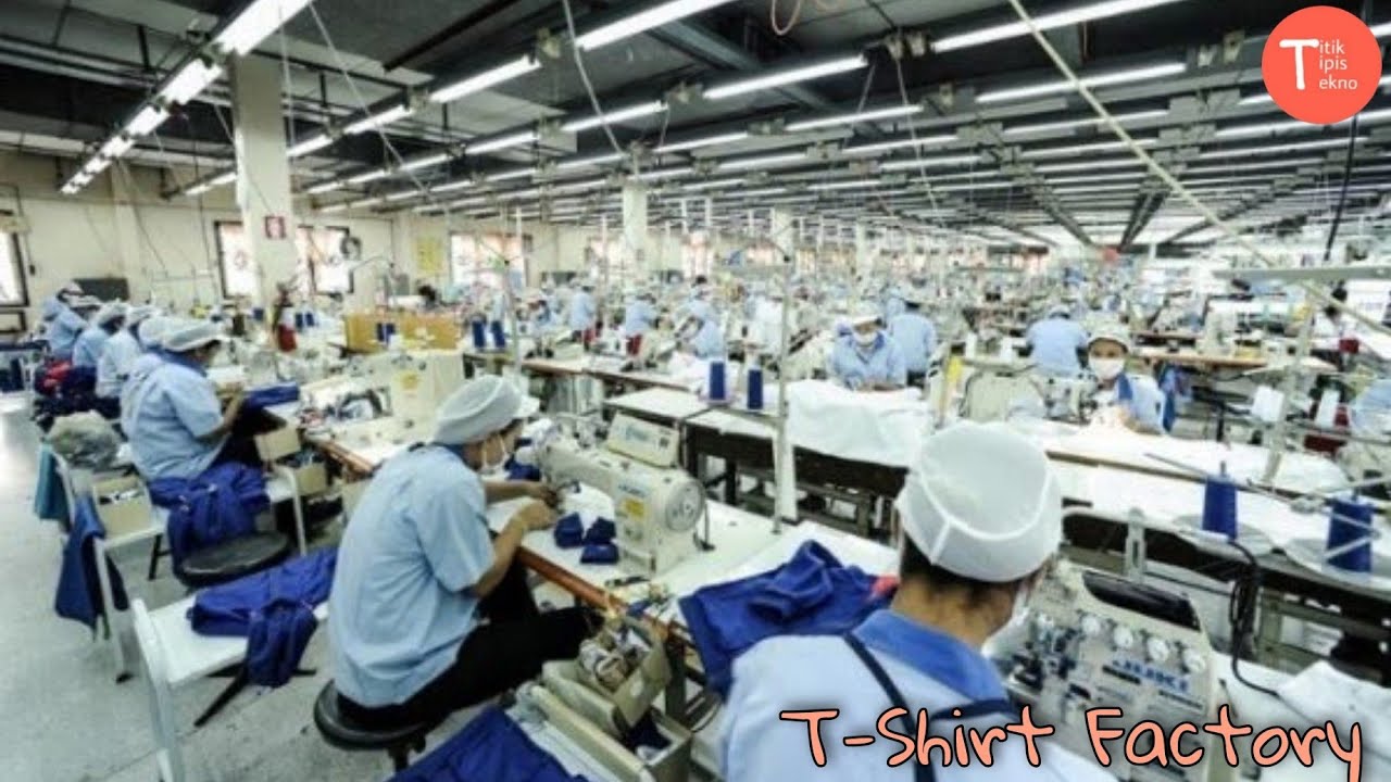 Mengintip Pembuatan Baju dari Kapas !! Proses Produksi Pabrik Pakaian ...