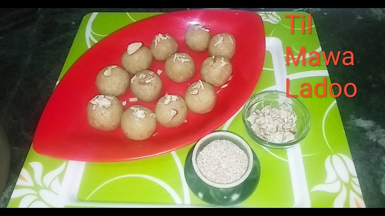 Lohri !! MakarSankranti Special Recipe !! Til Mava Laddu !! Til bugga ...